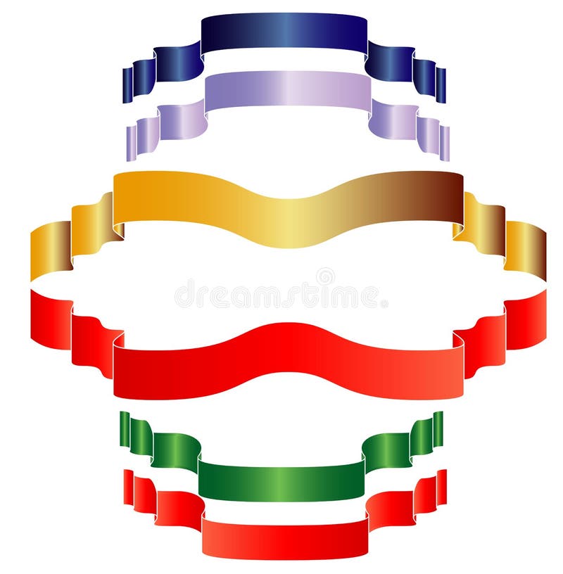 Banners Ribbon set stock vector. Illustration of creative - 51553984