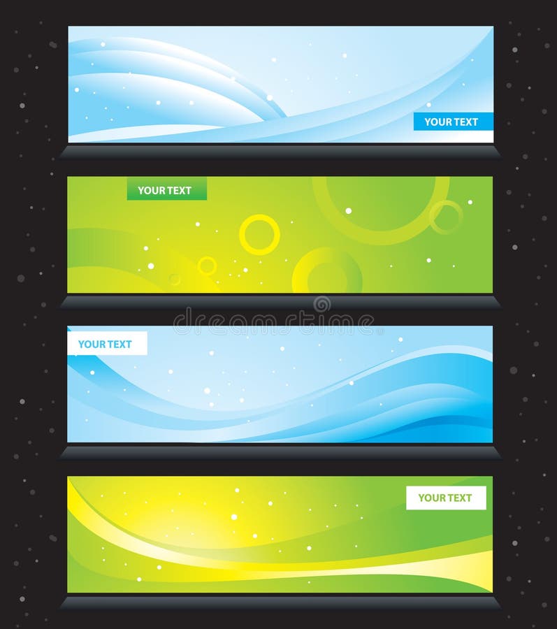 Fresh Banners stock illustration. Illustration of faded - 9227336