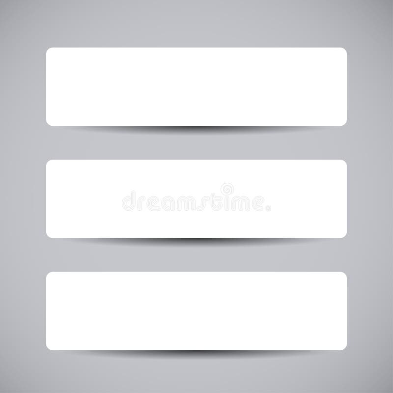 Banners with shadows stock vector. Illustration of shadow - 58420912