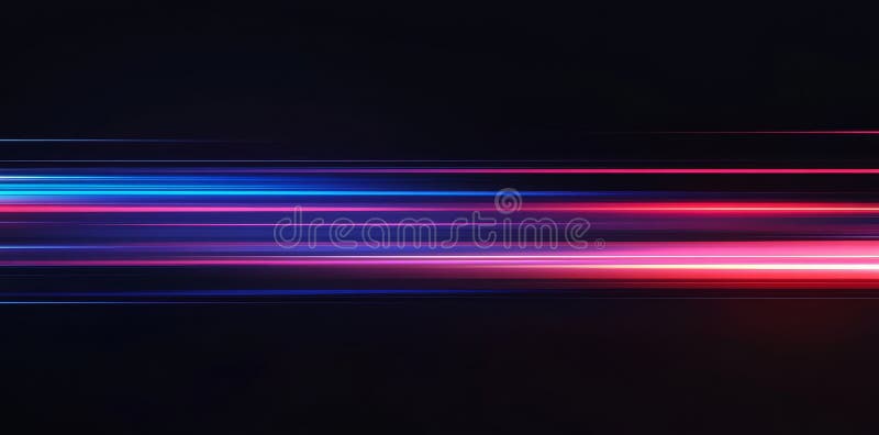 Banners with a Speed Effect, Showcasing Blue Lines on a Black ...