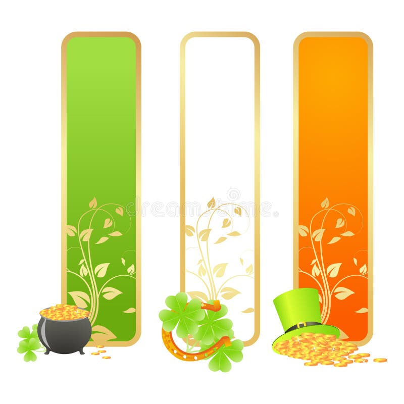 Banners for St. Patricks Day Stock Vector - Illustration of flag ...