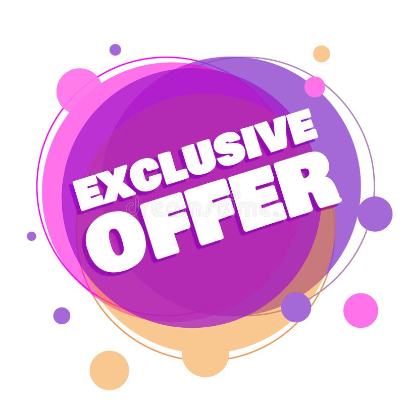 EXCLUSIVE OFFER - SPECIAL OFFER Stock Illustration - Illustration of ... EXCLUSIVE OFFER - SPECIAL OFFER Stock Illustration - Illustration of ...