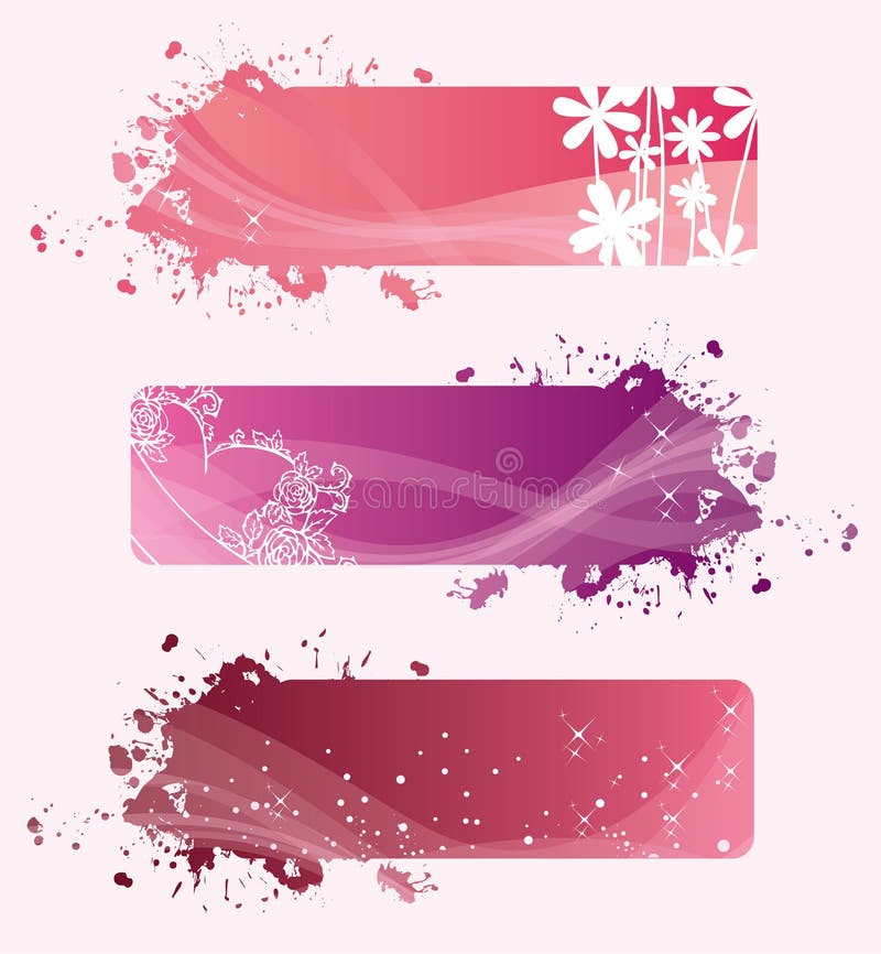 Valentine Banners. stock vector. Illustration of banner - 12322515