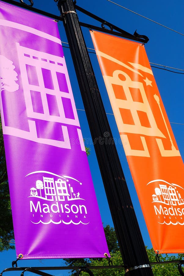 Banners welcome visitors editorial photo. Image of economics - 175118001