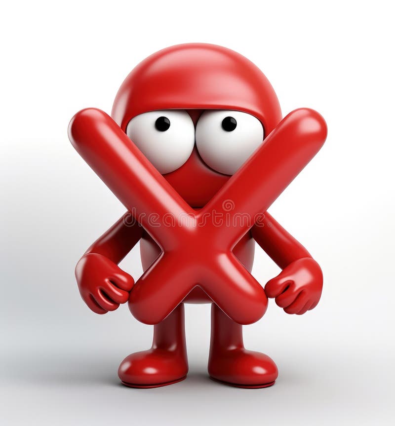 Banning Entry: a 3d Prohibition Concept with a Red X Sign, a Virtual ...