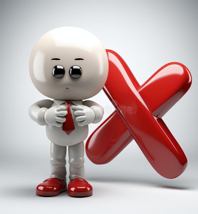 Banning Entry: a 3d Prohibition Concept with a Red X Sign, a Virtual ...