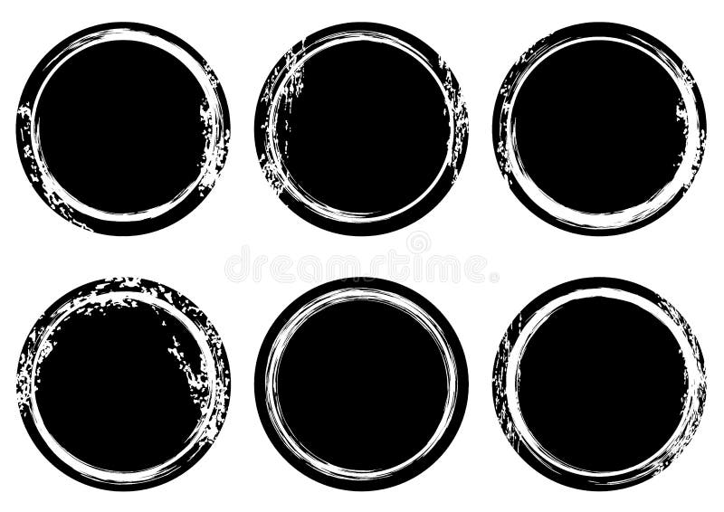 Le Cercle Grunge Emboutit Des Calibres Dinsignes Dinsignes