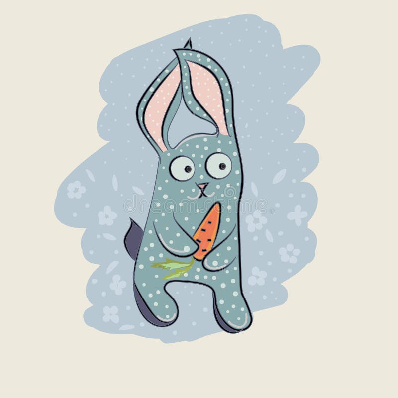 Drawing cartoon banny stock vector. Illustration of scared - 25305436