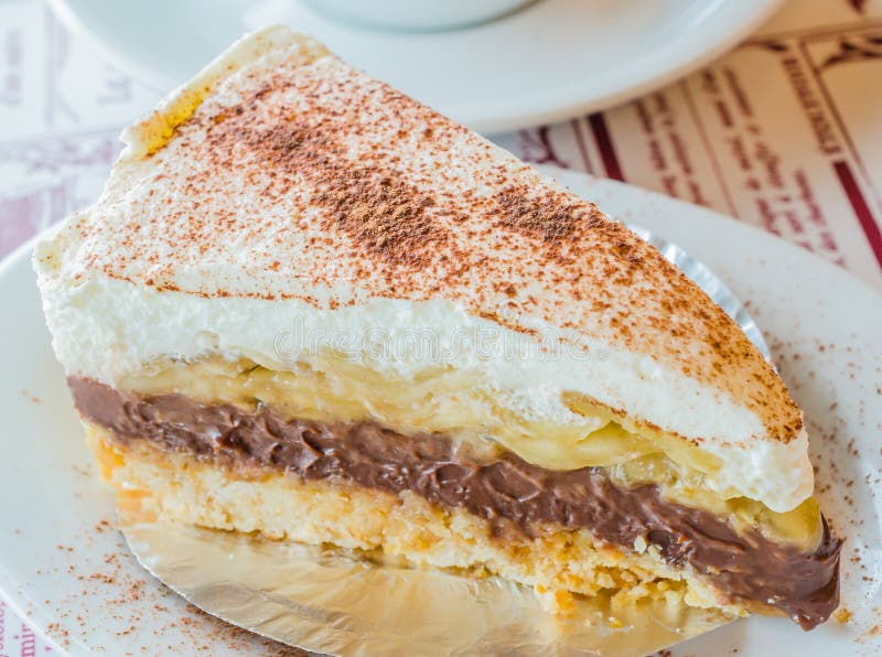 Banoffee cake stock image. Image of homemade, baked, celebration - 32544525