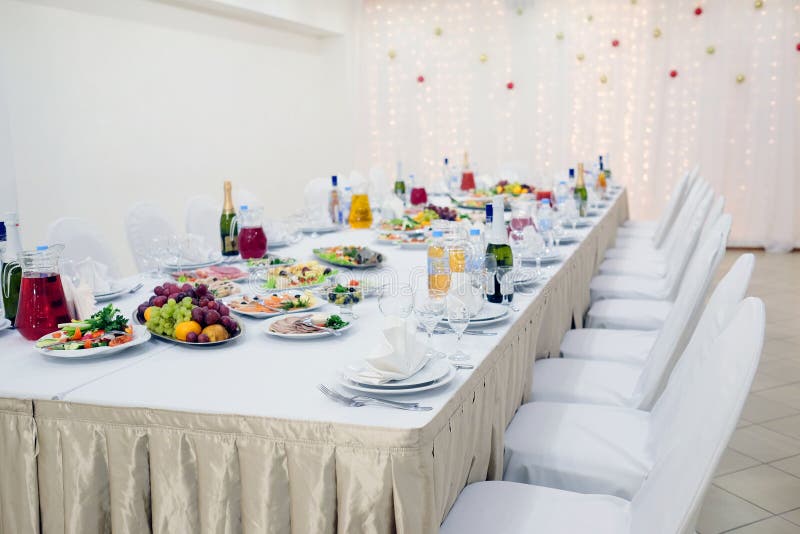 Banquet Facilities Table Setting Stock Photo - Image of elegant ...
