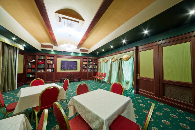 Hall of the restaurant stock photo. Image of public, flat - 86425378