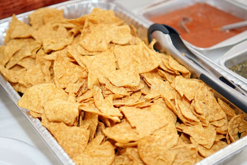 Banquet Party Food on a Hot Plate Container Stock Image - Image of ...