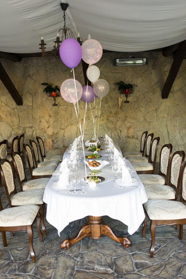 Banquet in the Restaurant. Celebration Stock Image - Image of hall ...