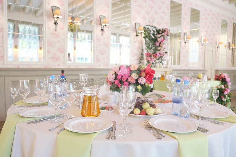 Banquet room stock photo. Image of cutlery, breakfast - 58115926