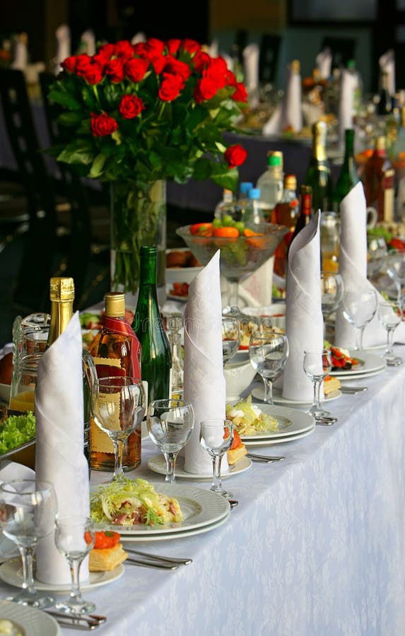 Chinese Wedding Table Setting Stock Image - Image of convention ...