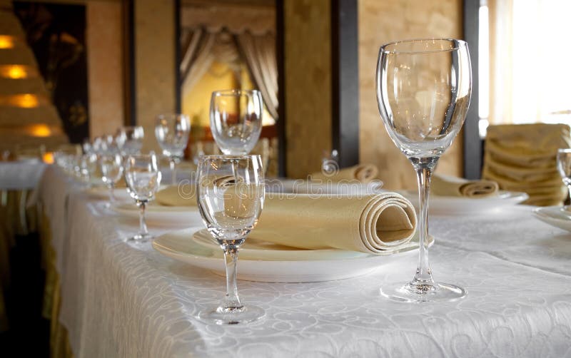Banquet table stock photo. Image of decoration, celebration - 19132616