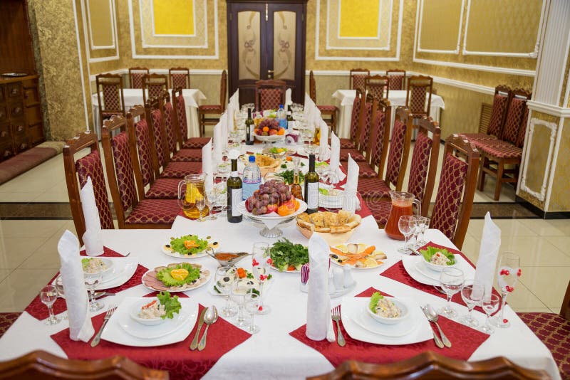 Banquet table stock image. Image of venue, meal, bridal - 85358665