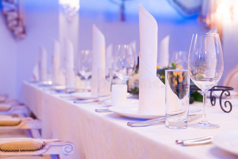 Banquet table stock image. Image of white, decoration - 32705773