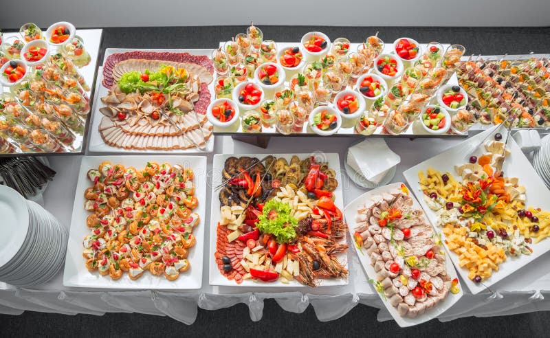 BANQUET MEALS stock image. Image of dinner, appetizer - 35133359