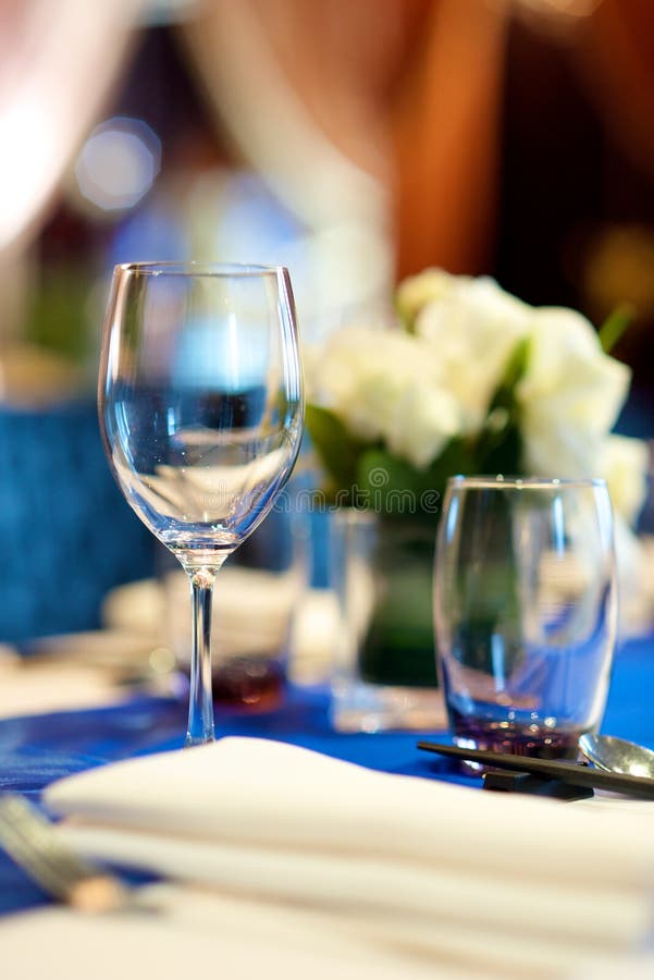 Wedding Banquet Table Set Up Stock Photo - Image of table, fork: 49854986