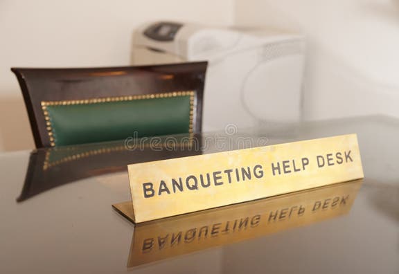 Banqueting help desk stock image. Image of interior, helpdesk - 17496519