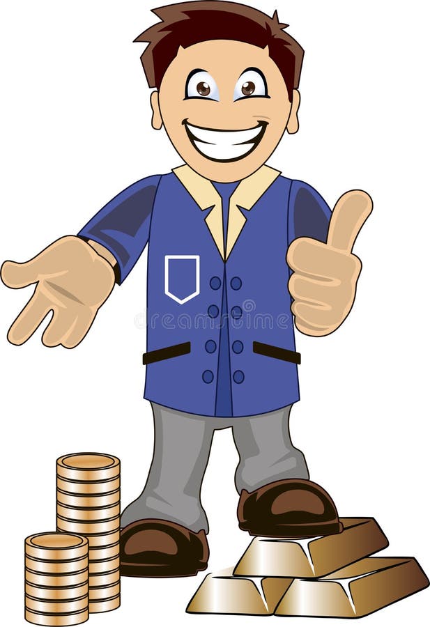 Banquier illustration de vecteur. Illustration du riche - 57838718