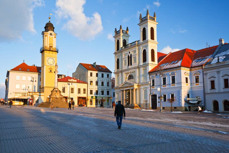 Banska Bystrica editorial photo. Image of tower, evening - 65663831