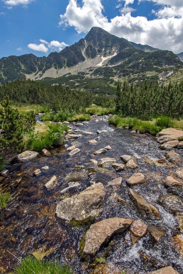 Banski Lakes, Pirin Mountain Stock Image - Image of municipality ...