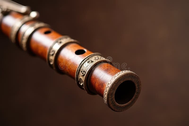 Bansuri Flute Musical Instrument Stock Illustration - Illustration of ...