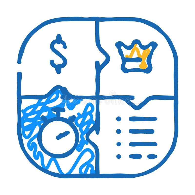 Bant Budget Authority Needs Timeline Icon Doodle Illustration Stock ...