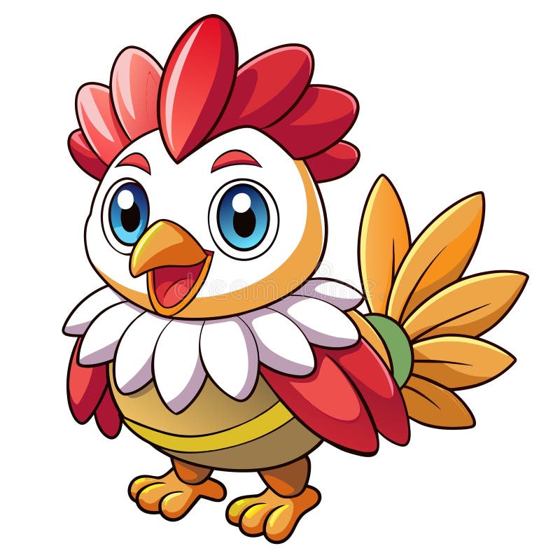 Bantam Chicken Knocks Vector Kawaii Stock Vector - Illustration of ...