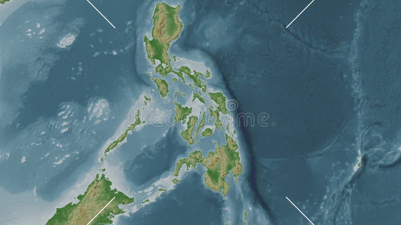 Bantayan Island in the Philippine Sea. Physical Map. Slide Stock ...