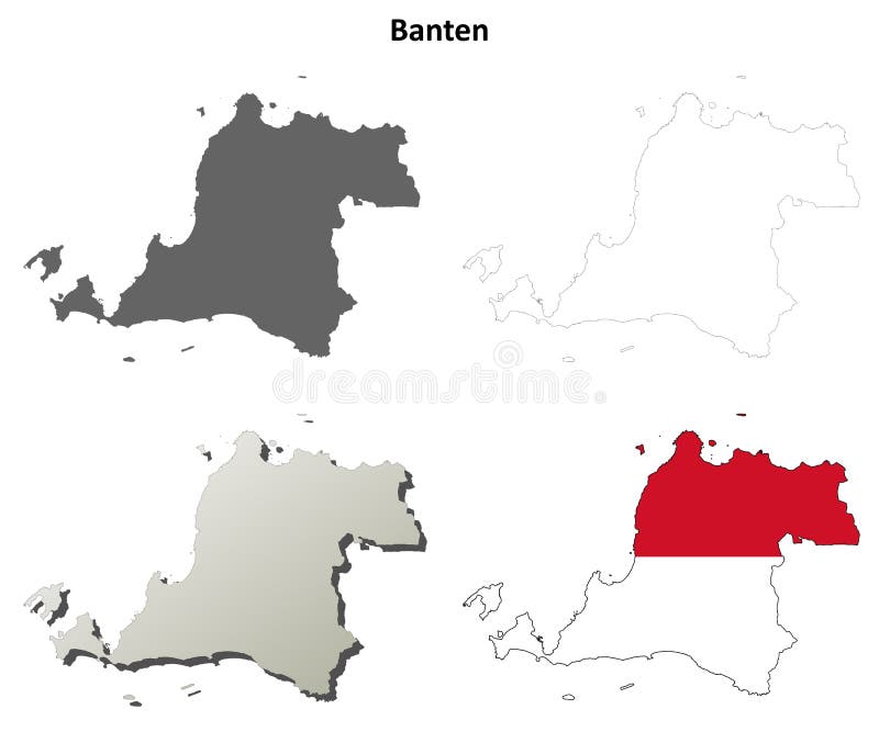 Banten map vector stock vector. Illustration of geography - 130977160