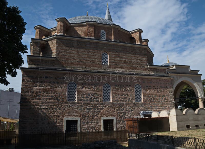Banya Bashi Mosque, Built in 1474, on the Medieval Banski Square, Old ...