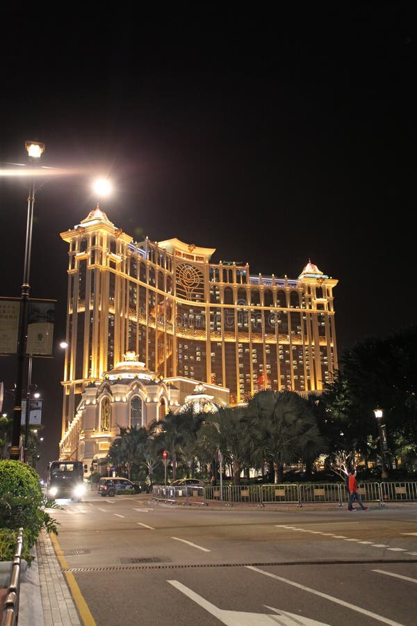Banyan Tree Casino and Hotel in Macau by Night Editorial Photography ...