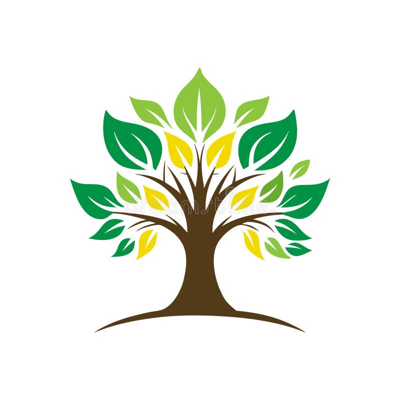 Banyan Tree Logo Design stock vector. Illustration of vector - 354794436