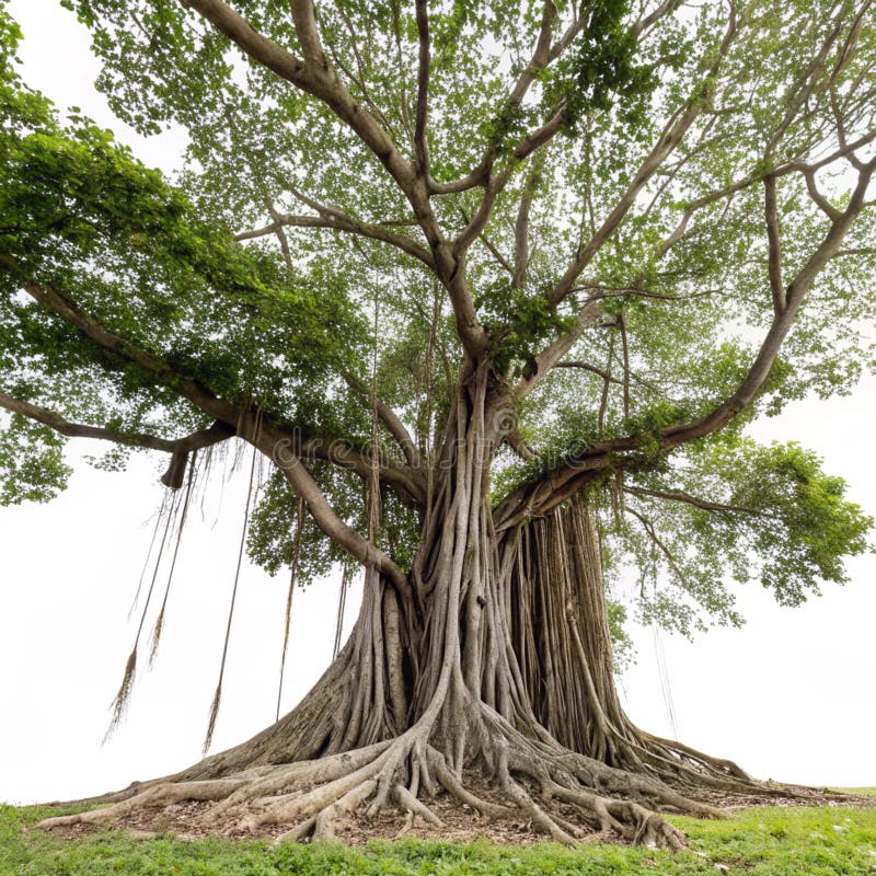 Banyan Tree Roots Isolated Stock Illustrations – 314 Banyan Tree Roots ...