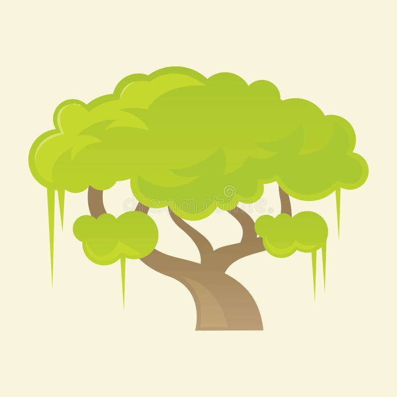 Banyan Tree. Vector Illustration Decorative Design Stock Vector ...