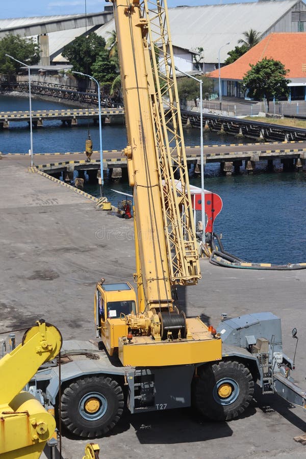 Banyuwangi, May 2022. a Port Loading and Unloading Worker is on a Truck ...