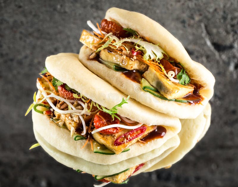 Bao Bun, Steamed Sandwich, Gua Bao Stock Image - Image of loft ...
