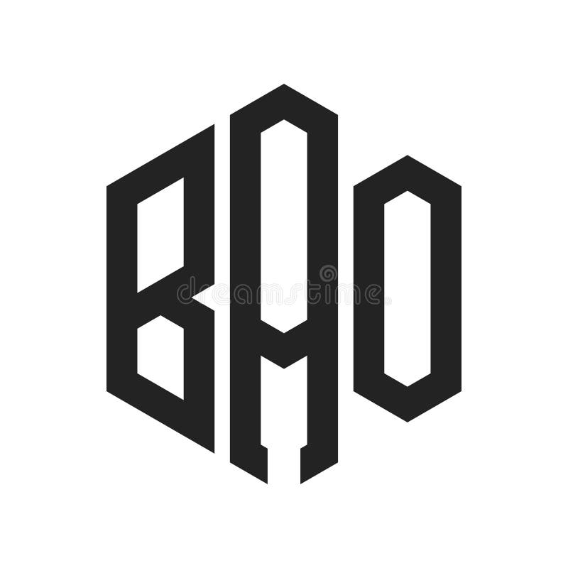 BAO Logo Design. Initial Letter BAO Monogram Logo Using Hexagon Shape ...