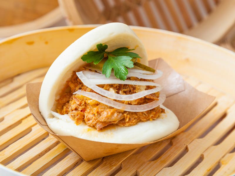 Bao sandwich stock photo. Image of food, sandwich, dish - 90705428