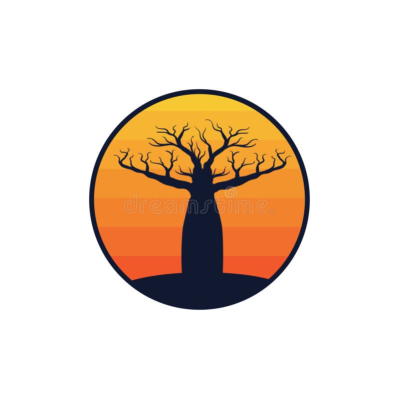 Boab tree logo stock vector. Illustration of shape, logo - 51675388