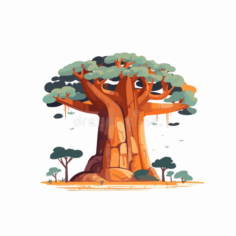 Madagascar Trees Vector Stock Illustrations – 162 Madagascar Trees ...