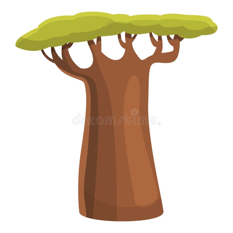 Baobab Tree Icon Cartoon Stock Illustrations – 584 Baobab Tree Icon ...