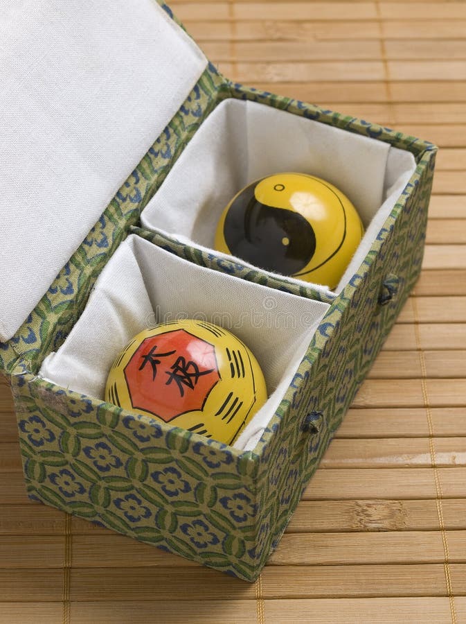 Yin and Yang Baoding Balls stock image. Image of medicine - 6037185