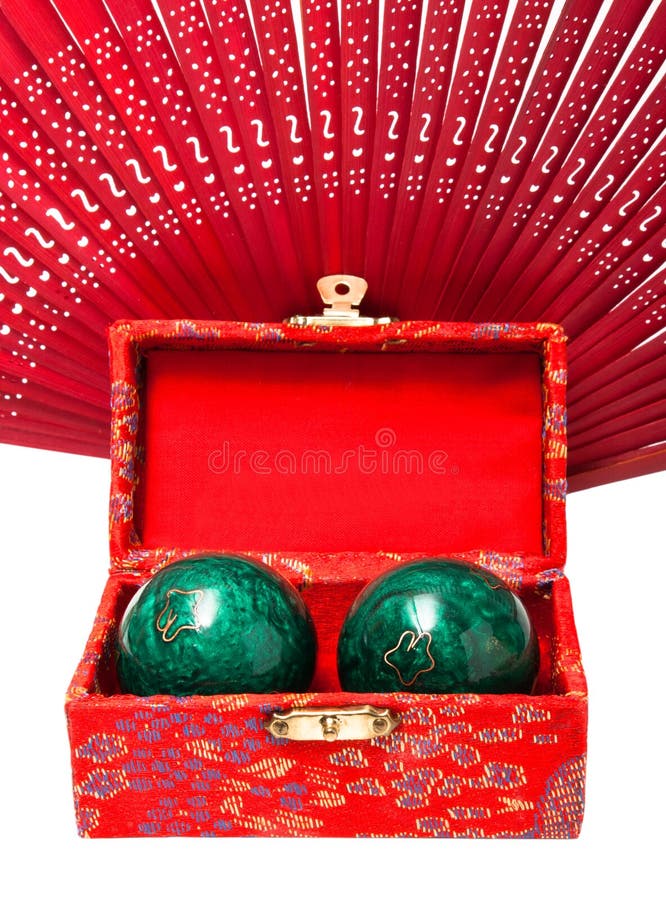 Yin and Yang Baoding Balls stock image. Image of medicine - 6037185