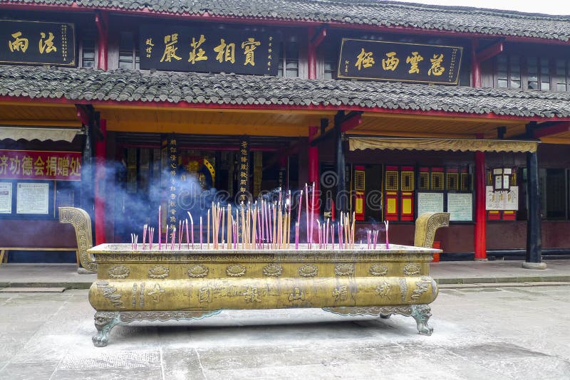 Baoguo Temple in Mount Emei,china Editorial Photography - Image of ...