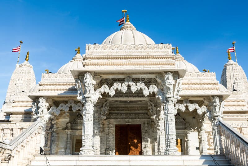 BAPS Shri Swaminarayan Mandir De Chicago Foto editorial - Imagen de ...