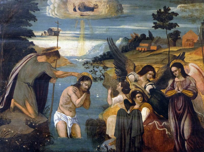 Baptême du Christ image stock éditorial. Image du catholique - 96477834